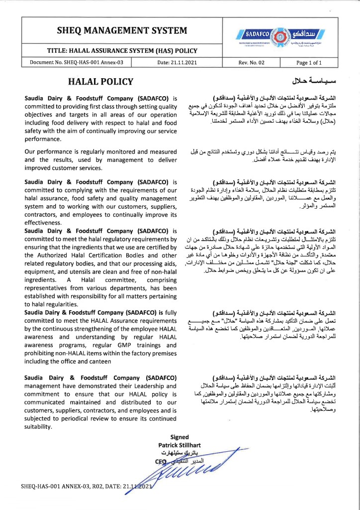 Innovation - Sadafco